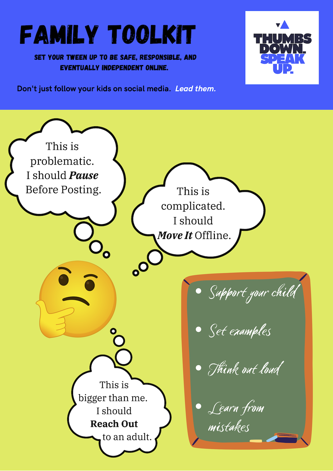 Family Toolkit » Thumbs Down. Speak Up.